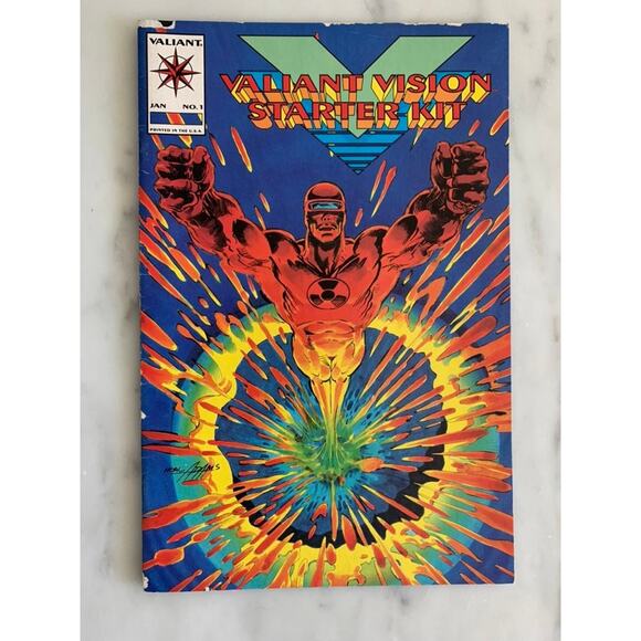 Marvel | Accents | Vintage Valiant Vision Comic Book No Glasses | Poshmark